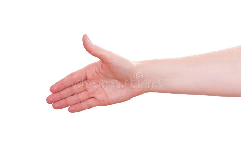 Open Hand is Stretching Ahead Stock Image - Image of finger, shake ...