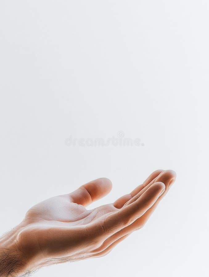 Open Hand Symbolizing Generosity, Hope and Human Connection Stock ...