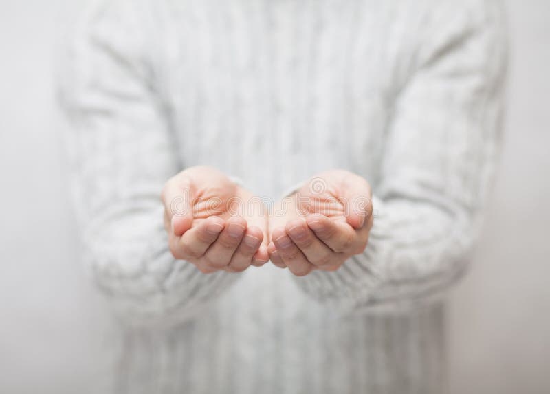 Open handen stock afbeelding. Image of bedelaar, bedelen - 22005413