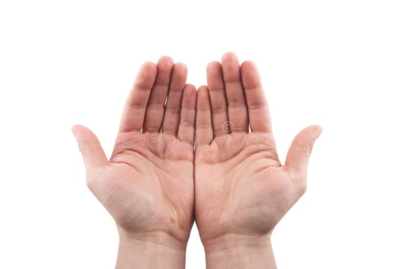 Open Handen Houden, Het Geven, Die Concept Tonen Stock Afbeelding ...