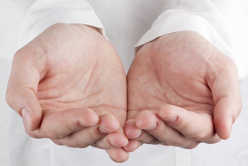 Hands in the Act of Presenting Something Stock Photo - Image of ...