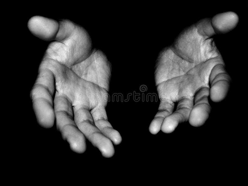 Open hands stock photo. Image of dark, beggar, seek, hands - 23618446