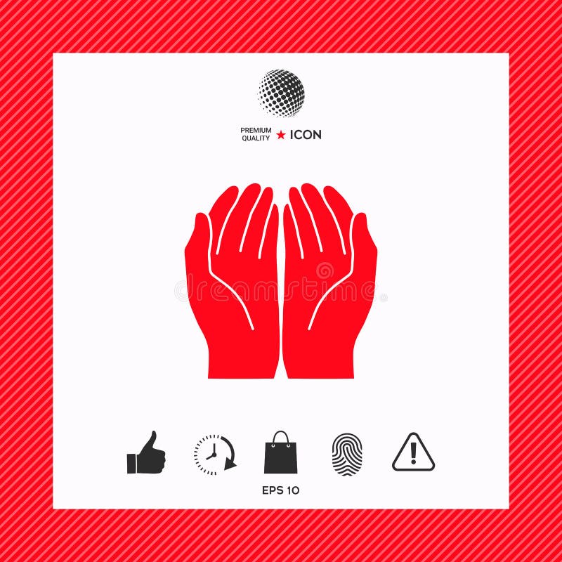 Open hands icon stock vector. Illustration of human - 118014158