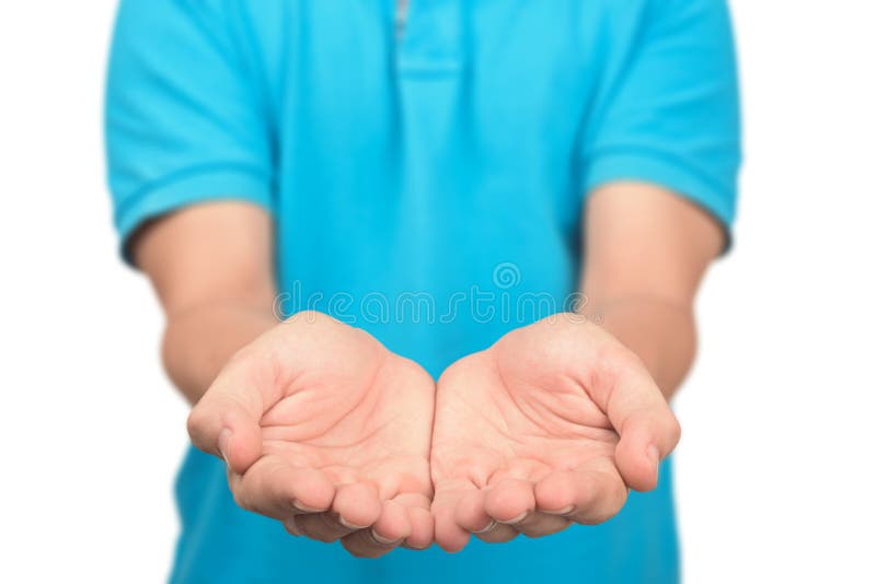 Open hands stock image. Image of closeup, forearm, hold - 45866023