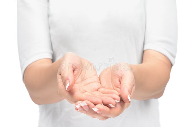 Open hands stock image. Image of closeup, forearm, hold - 45866023