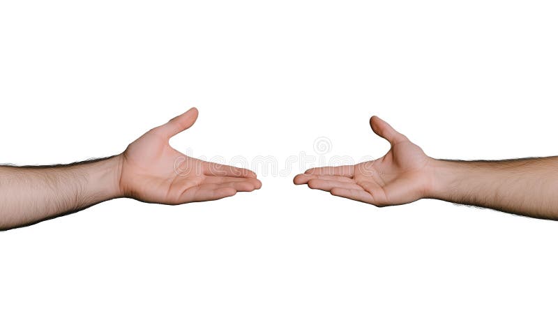 Open Hands Reaching Out for Connection on Transparent Background Stock ...