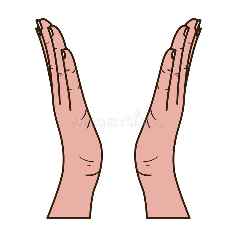 Open Hands Receiving Avatar Character Stock Vector - Illustration of ...