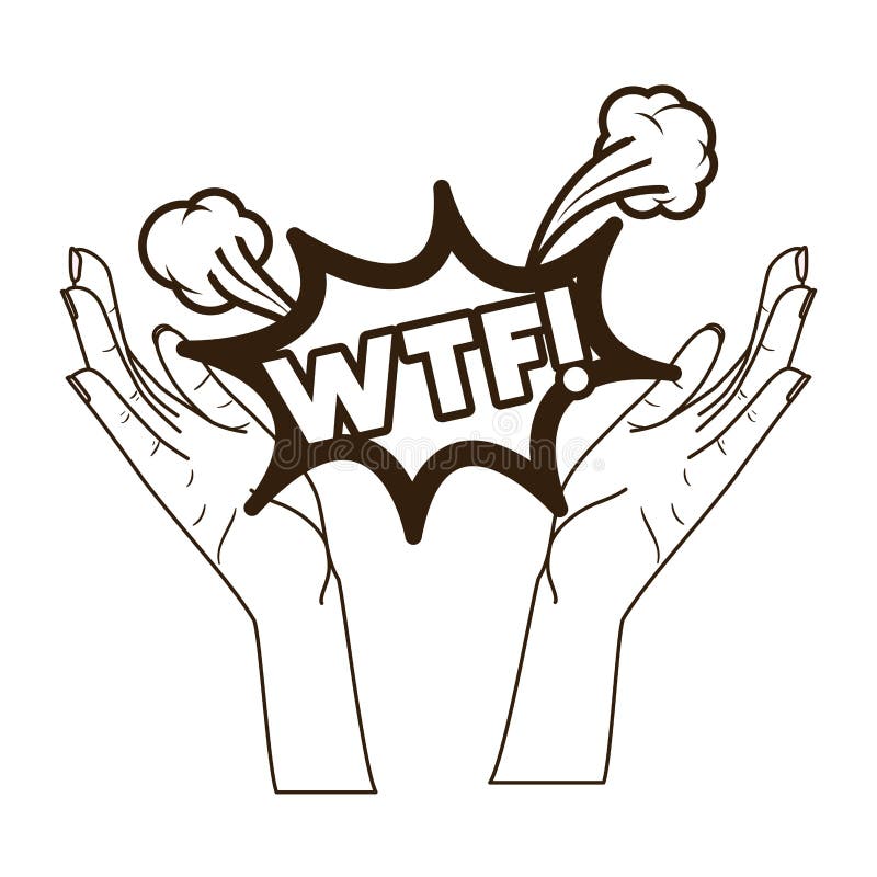 Open Hands Receiving Comic Words in Speech Bubble Stock Vector ...