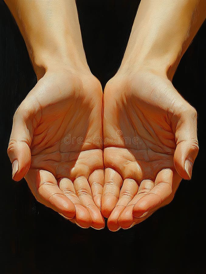 Open Hands Symbolizing Generosity and Sharing during Eid Celebrations ...