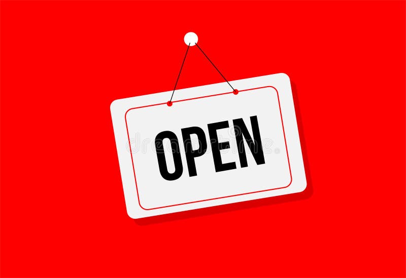 Open Hanging Sign Stock Illustrations – 10,086 Open Hanging Sign Stock ...