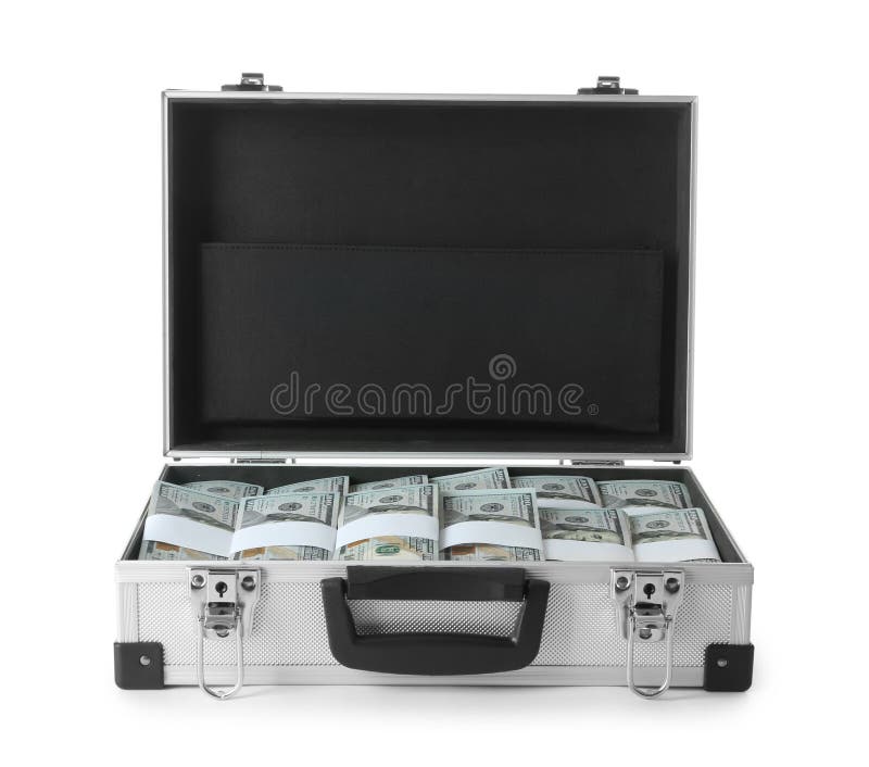 Open Hard Case Full of Money Stock Image - Image of award, business ...