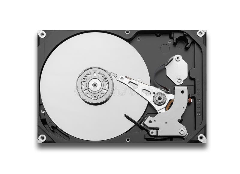 Open hard disk drive. stock image. Image of isolated - 295612667