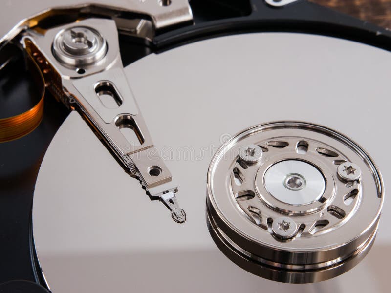 Open Hard Disk Drive Close Up Shot Stock Photo - Image of code, hosting ...