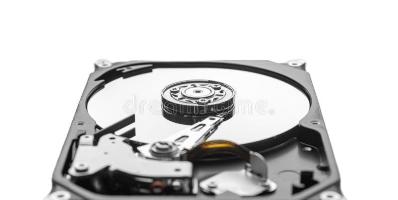 Open hard disk drive. stock photo. Image of inside, drive - 295820114