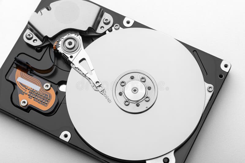 Open hard disk drive. stock image. Image of magnetic - 295820271