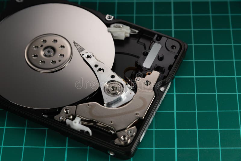 Open Hard Disk Drive. the Concept of Data Storage. Data Array. Big Data ...