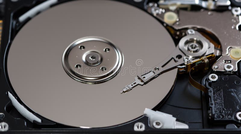 Open Hard Disk stock photo. Image of diskdrive, binary - 66075992