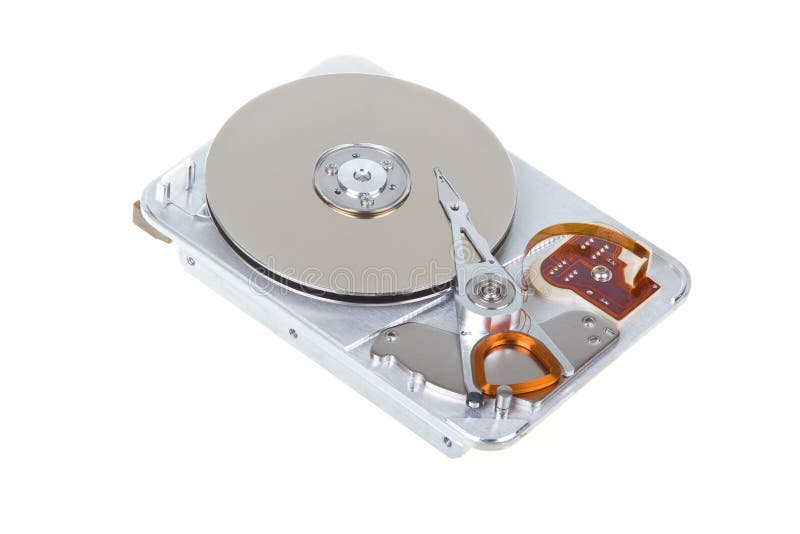 Open Hard Disk Drive Isolated Stock Image - Image of drive, object ...