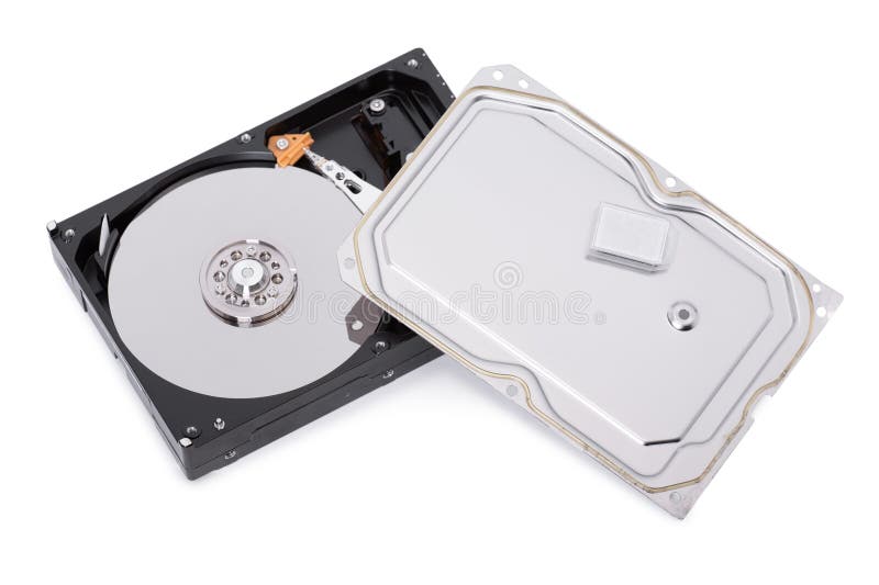 Open hard disk drive stock image. Image of background - 348072089