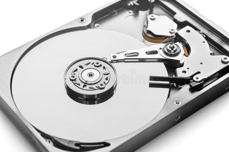 Open hard disk drive. stock image. Image of hardware - 295612875