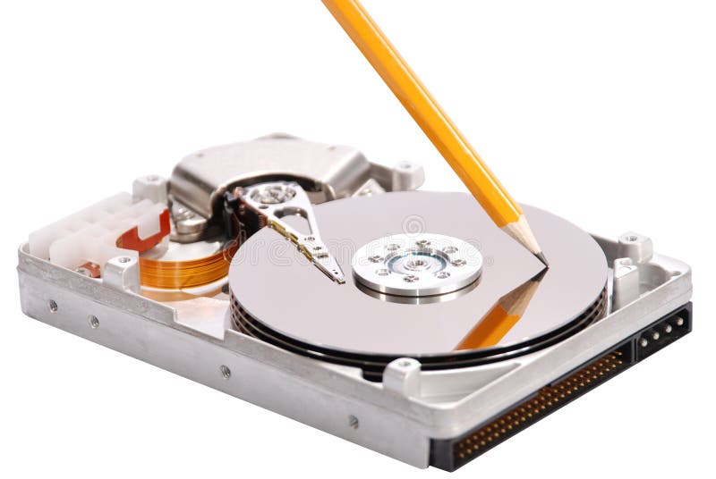 Open Hard Disk Drive Studio Stock Image - Image of disc, information ...