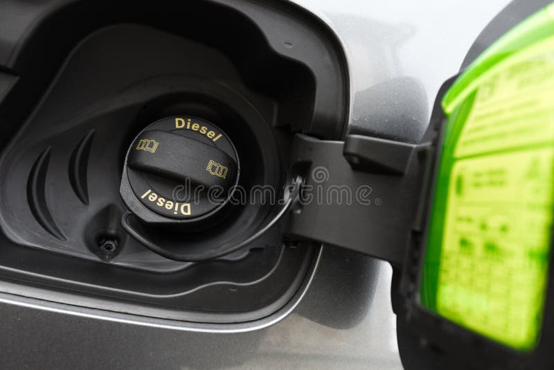 .open Hatch for Refueling the Car with Diesel - Image Stock Photo ...