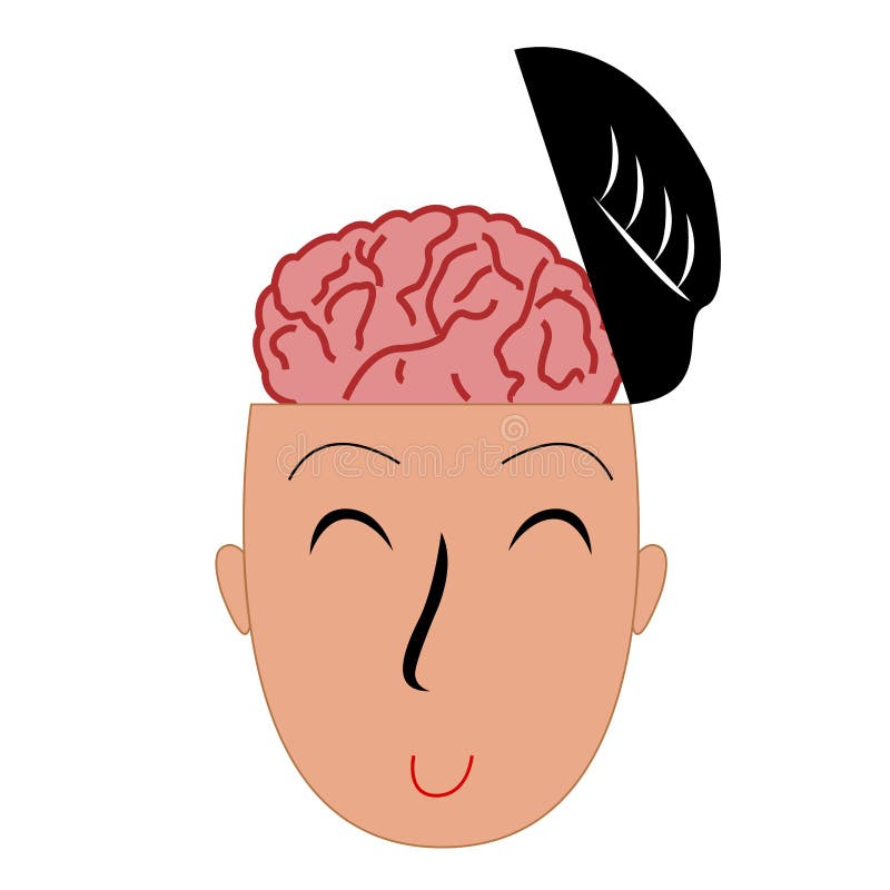 Open head icon stock vector. Illustration of anatomy - 104013030