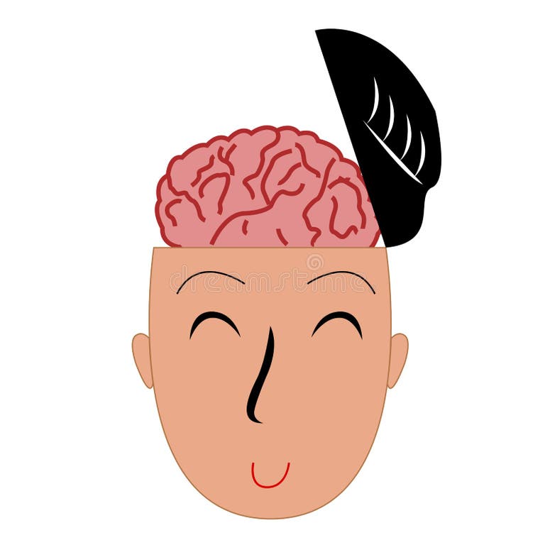 Open head icon stock vector. Illustration of anatomy - 104013030