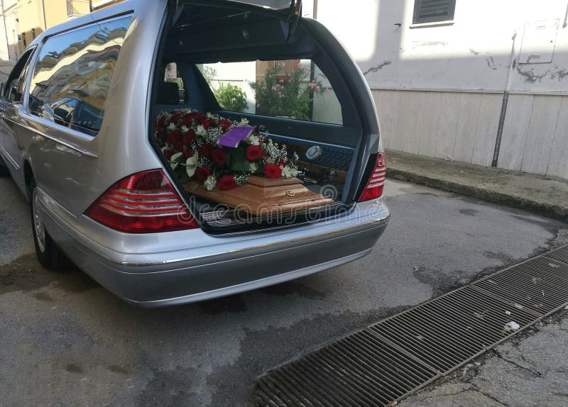 Funeral Carriage during a Funeral Stock Image - Image of death ...