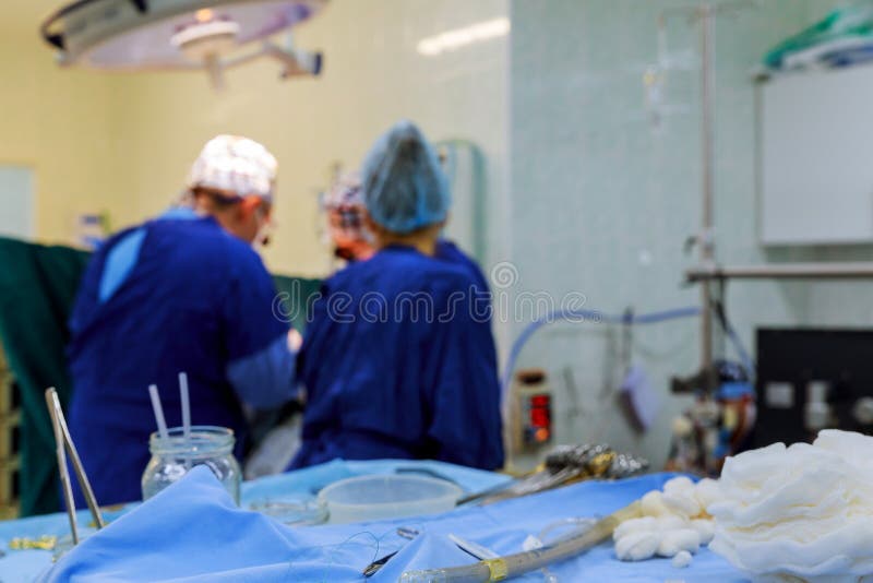 Open Heart Cardiac Bypass Surgery Operation Room Soft Focus Stock Image ...