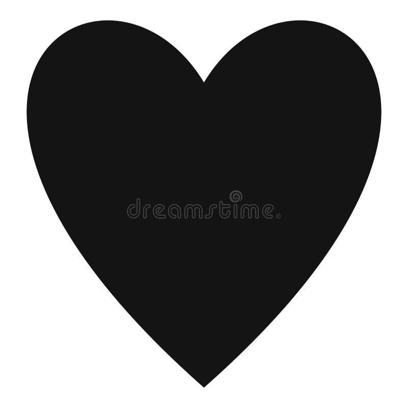 Open Heart Icon, Simple Style. Stock Vector - Illustration of breakdown ...