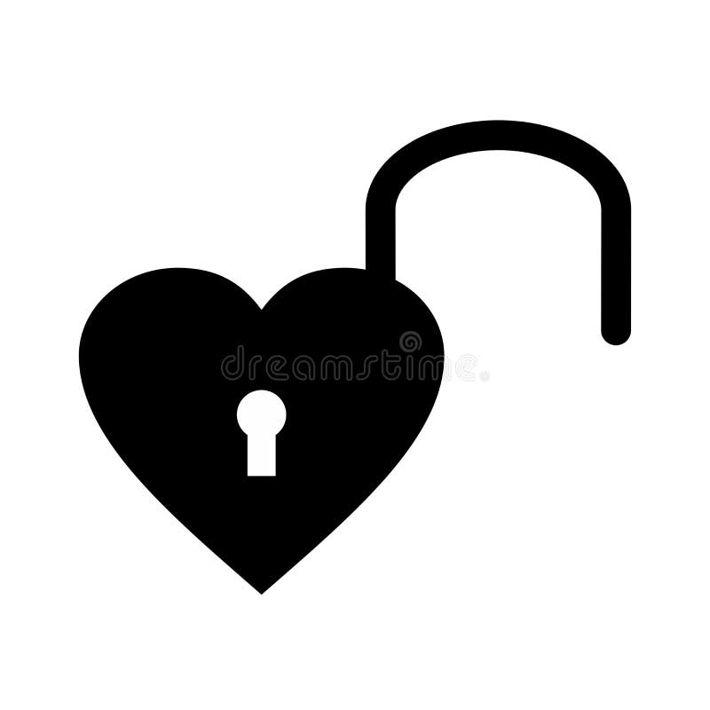 Open Heart Padlock Vector Design Stock Illustrations – 2,317 Open Heart ...