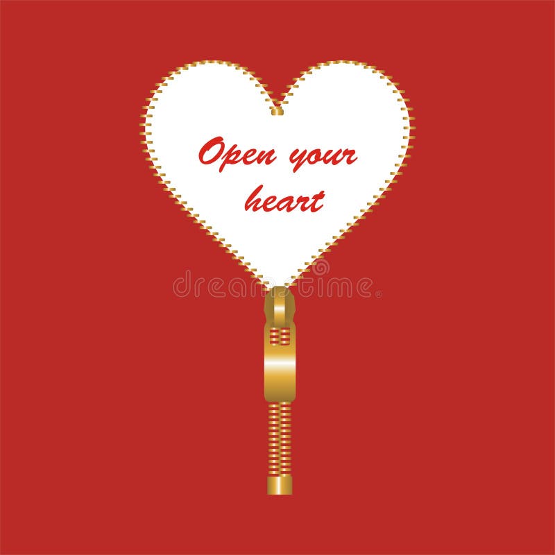 Open heart stock vector. Illustration of icon, february - 46104556