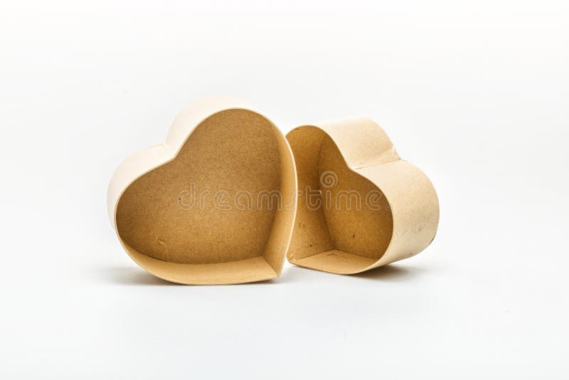 Open Heart Shaped Gift Boxes for Valentines Day Stock Photo - Image of ...