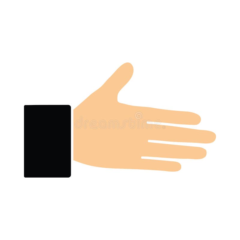 Open Hend Icon stock vector. Illustration of agreement - 197694066