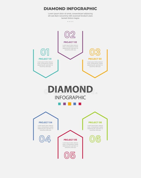Open Hexagon Base Shape Infographic Outline Style with 6 Point Template ...
