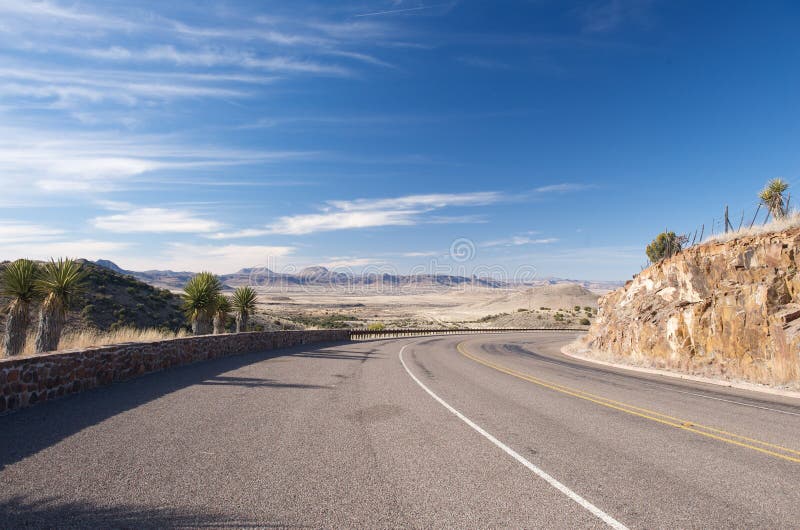 Open Highway in the Texas Hill Country Stock Image - Image of ...