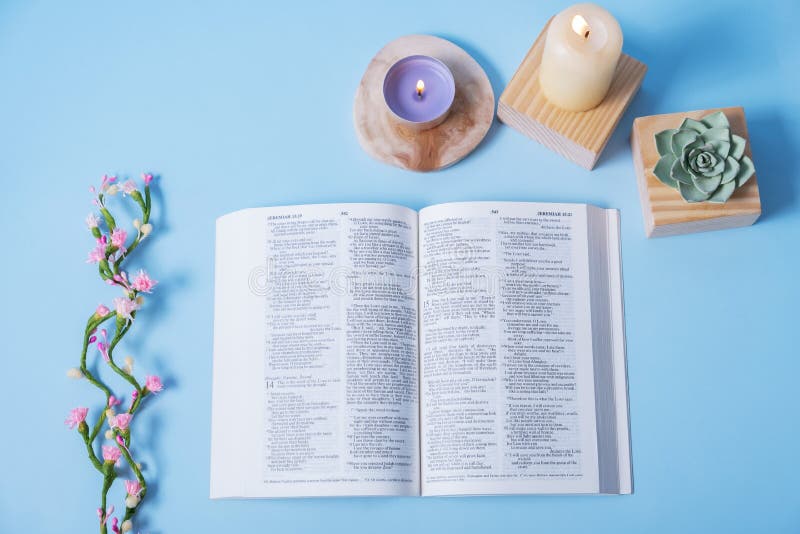 944 Open Bible Blue Background Stock Photos - Free & Royalty-Free Stock ...