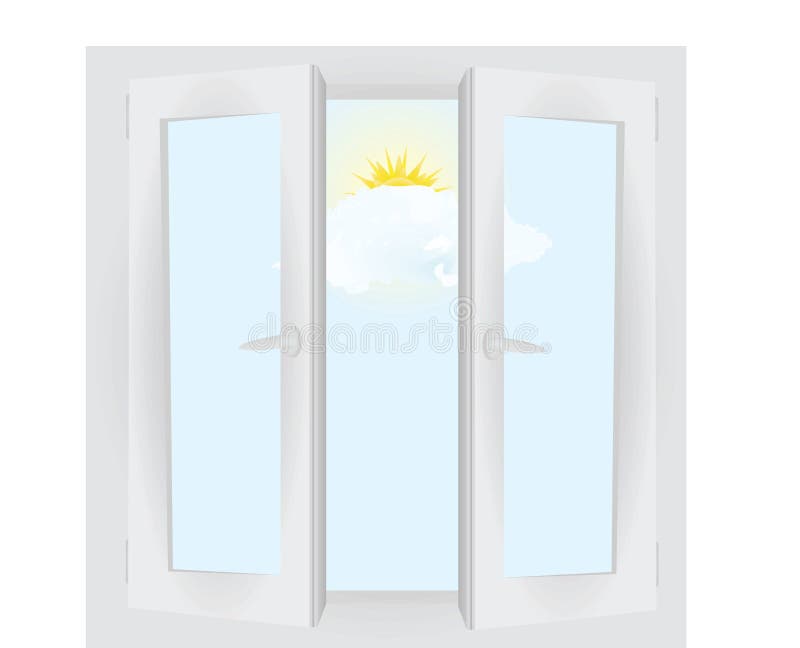 Open home window stock vector. Illustration of bright - 163522715