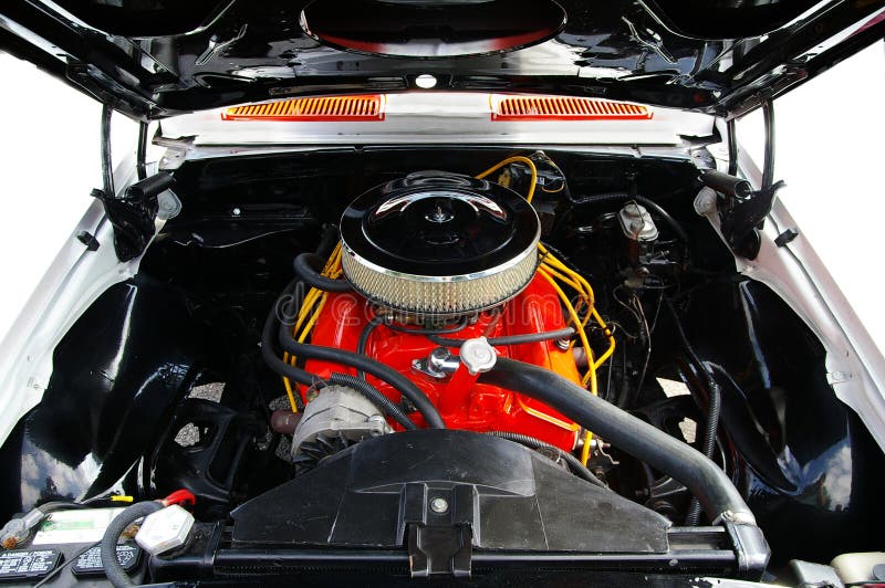 OPen hood stock image. Image of black, fast, engine, retro - 1289869