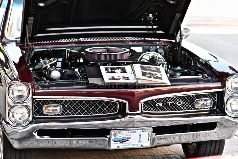 Open Hood of the Car Showing the Car Engines Editorial Stock Image ...