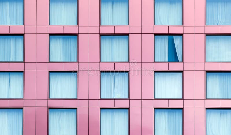 Open Hotel Curtains stock image. Image of construction - 329357025