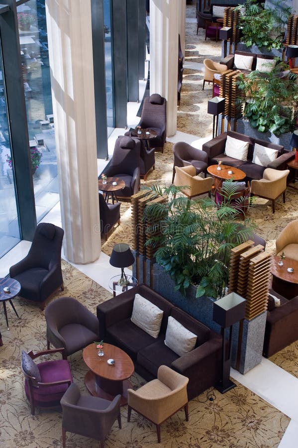 Open hotel reception area stock photo. Image of polished - 11241594