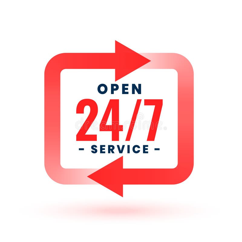 Always Open 24 Hour Help Assistance Template for Communication Stock ...