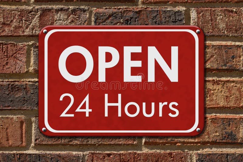 Open 24 Hrs Sign Stock Photos - Free & Royalty-Free Stock Photos from ...