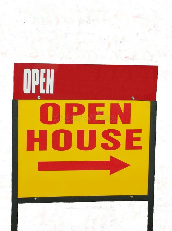 Open House. stock image. Image of house, sign, estate - 4938683