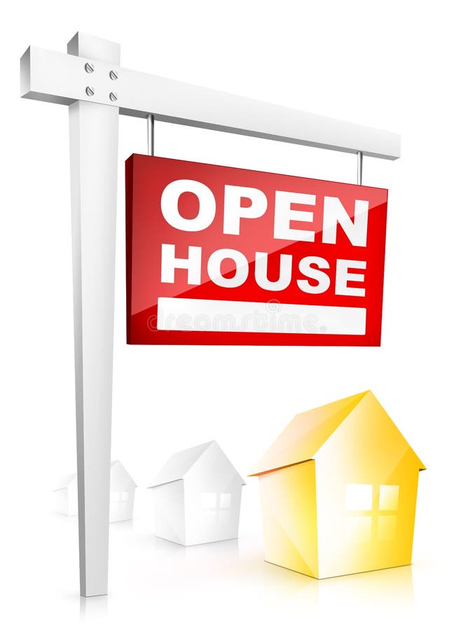 Open House stock illustration. Illustration of architecture - 9187658