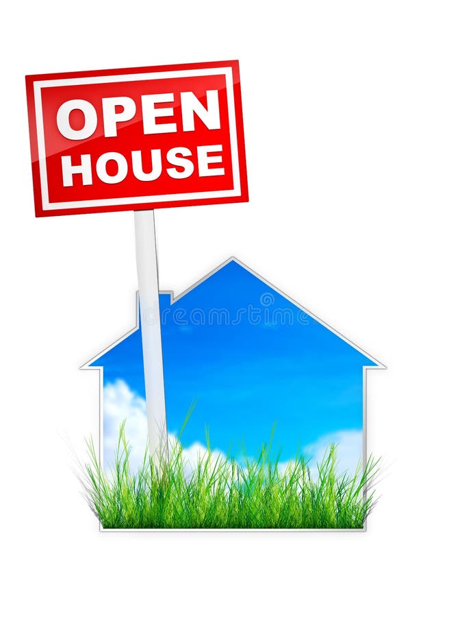 Open House stock illustration. Illustration of buying - 9561139
