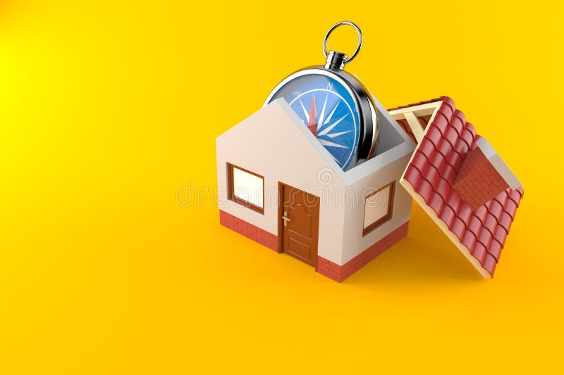 Open house with light bulb stock illustration. Illustration of home ...