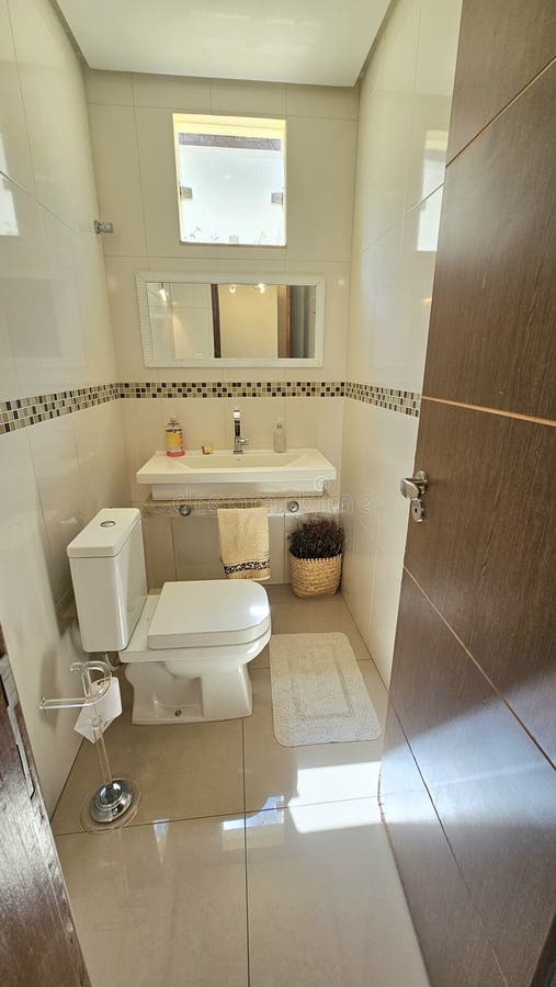 Open House Real State Visit: Bath Room Stock Image - Image of house ...